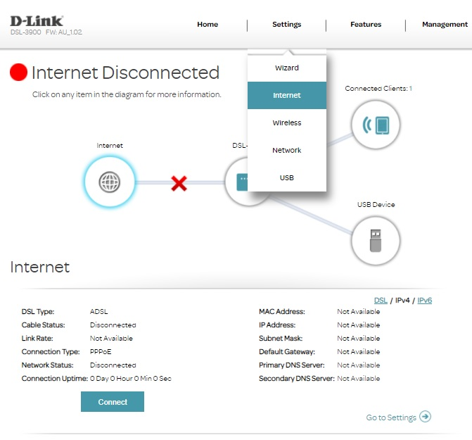 Configuring Your D-Link VIPER DSL-3900 - Initial Steps – MyOwn Tel